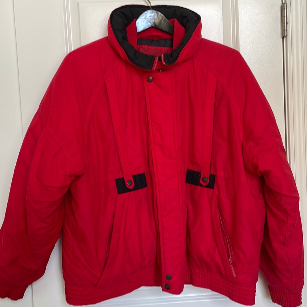 Inside Edge Mens Red Parka Jacket - Gem